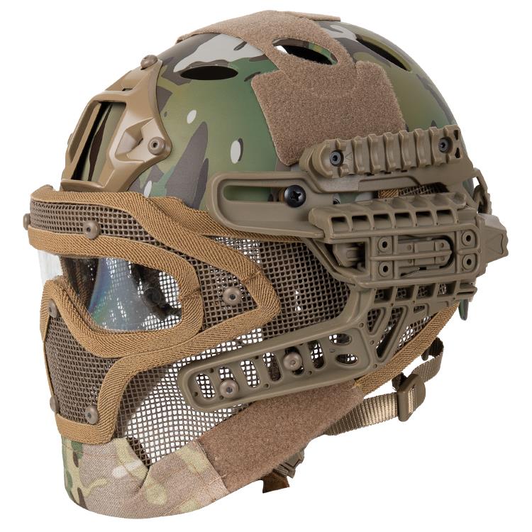 Tactical Fast PJ Steel Wire Helm für Airsoft (Tan)